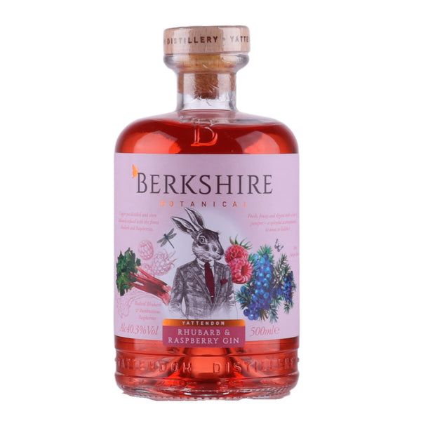 Berkshire Rhubarb & Raspberry Gin 0,5L – Frugtig gin 🍓 | Ginhuset.dk